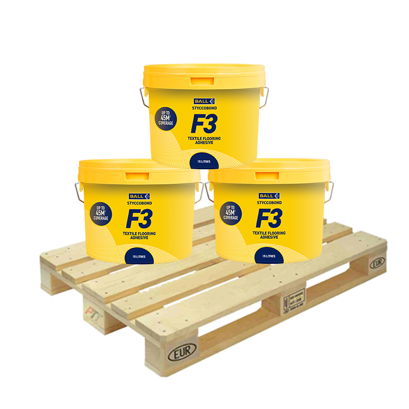 F. Ball STYCCOBOND F3 Textile Flooring Adhesive 15Ltr Half Pallet (22 ...