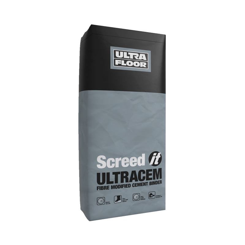 Ultra Floor Screed It Ultracem Fibre Modified Cement Binder Fast Drying ...